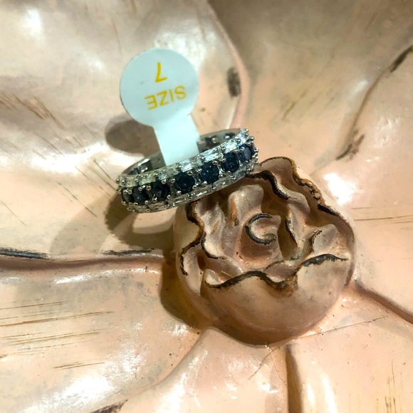 Jewelry | Bomb Party Og Ring Sz 7 Talisa Ring Black Ice Crystal Rhodium ...